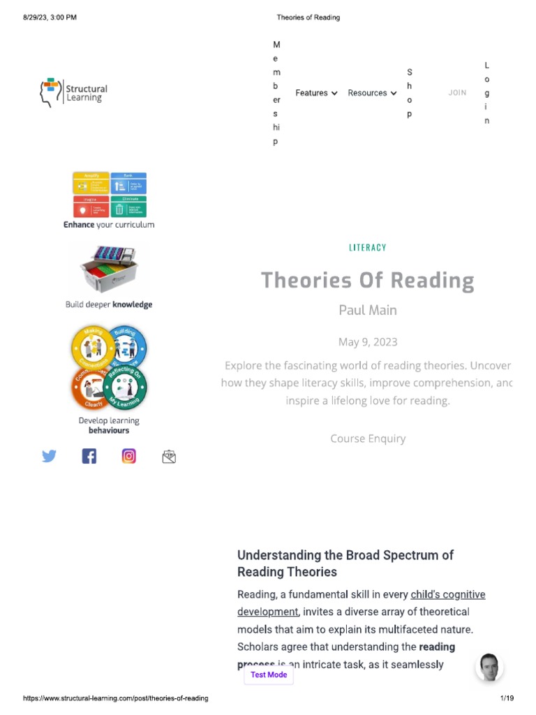 Reading Theory | PDF