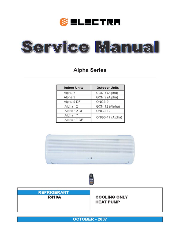 Service Manual Alpha Series - Rev1 | PDF | Pipe (Fluid Conveyance ...