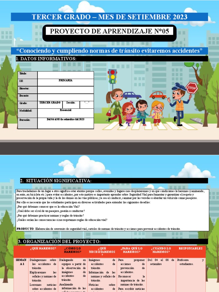 3° Proyecto de Aprendizaje - Mes de Setiembre - Tercer Grado | PDF | Geometría | Vida