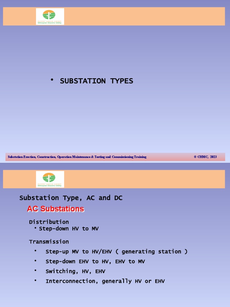 3.1 Substation Type & Classification | PDF | Electrical Substation ...