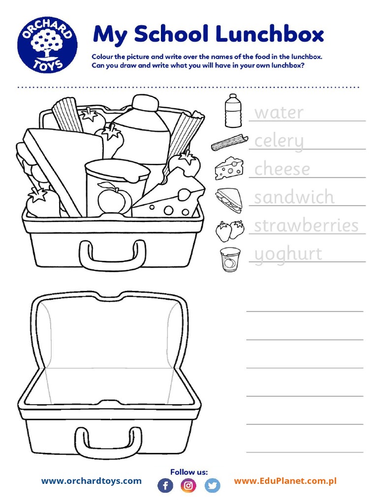 My School Lunchbox | PDF
