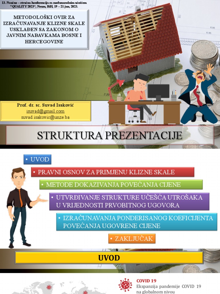 Metodološki Ovir Za Izračunavanje Klizne Skale. Isaković S ...