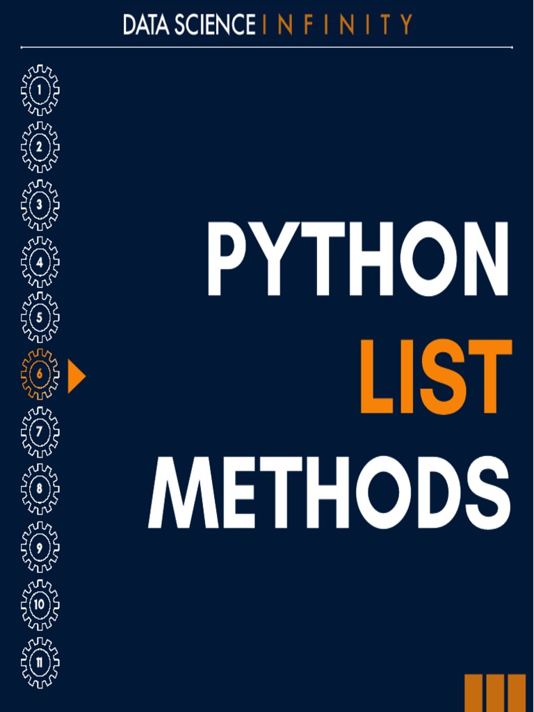 DSI Guide - Python List Methods | PDF | Computing | Applied Mathematics