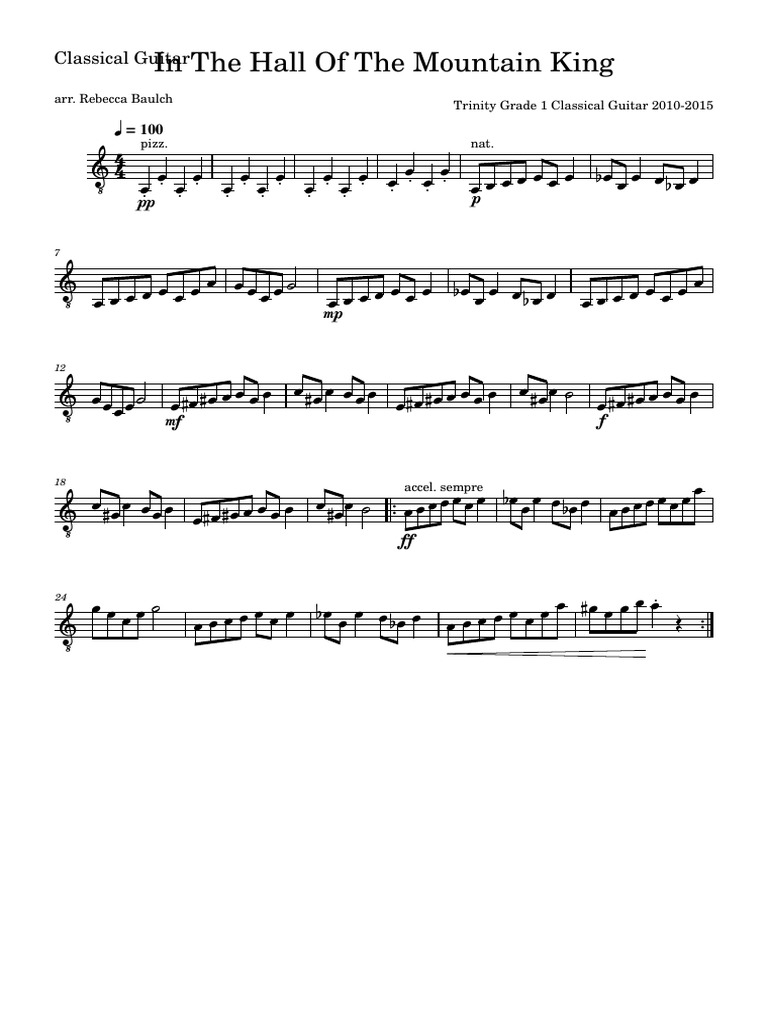 In the Hall of the Mountain King Arr. | PDF