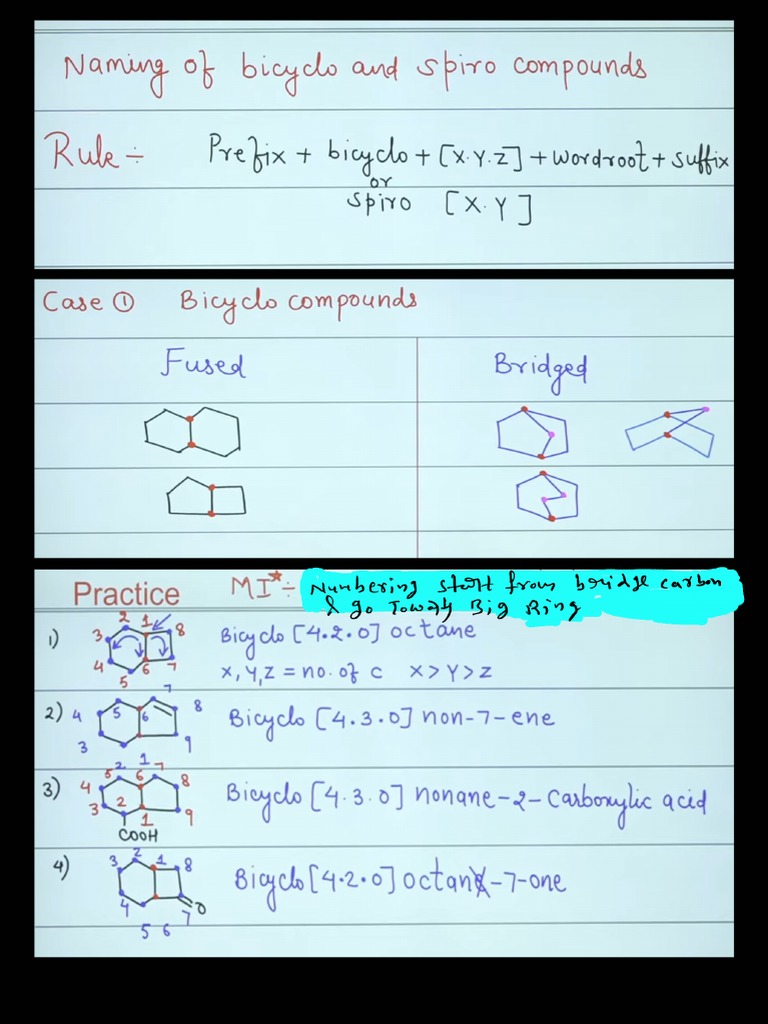 Naming of Bicyclo and Spiro Compounds - 221227 - 191745 | PDF
