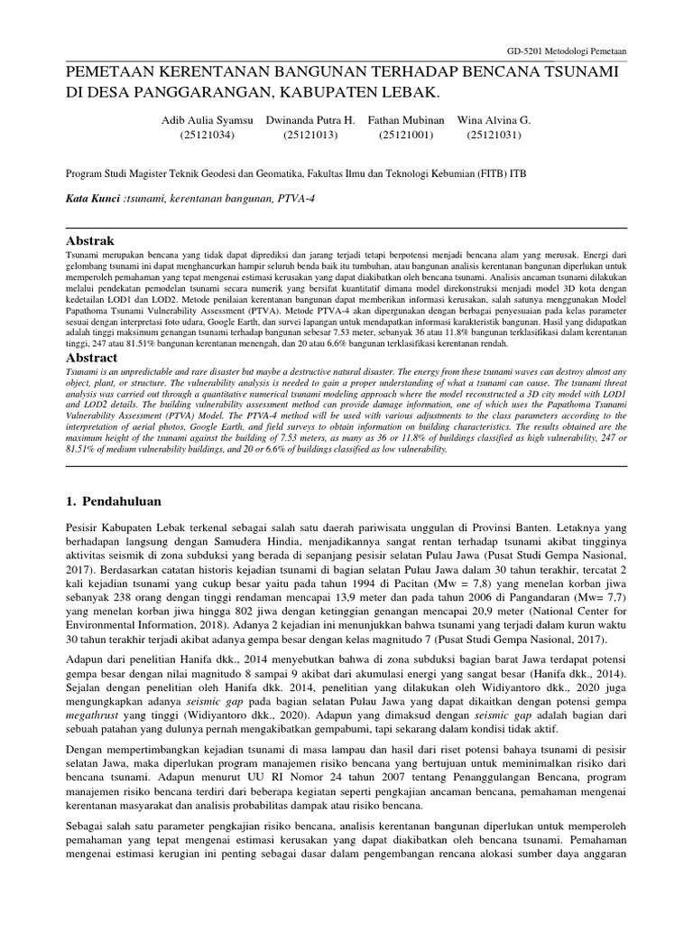Paper Metodologi Pemetaan - Kel 04 | PDF