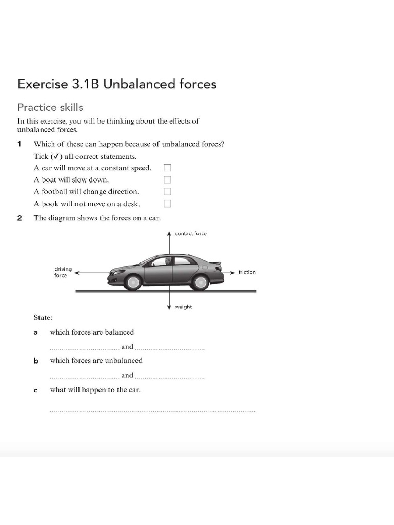 Forces and Energy Part 1 JFS | PDF