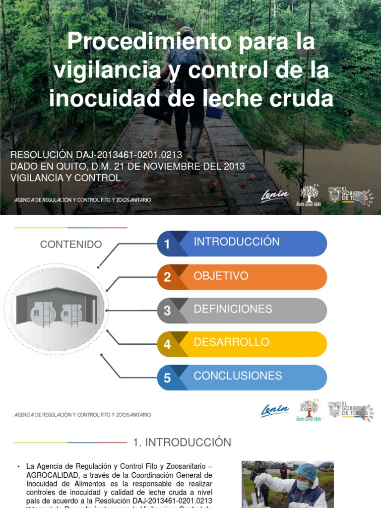 4.2. Vigilancia y Control de Inocuidad de Leche Cruda 25 05 2020-1 | PDF | Leche | Ph