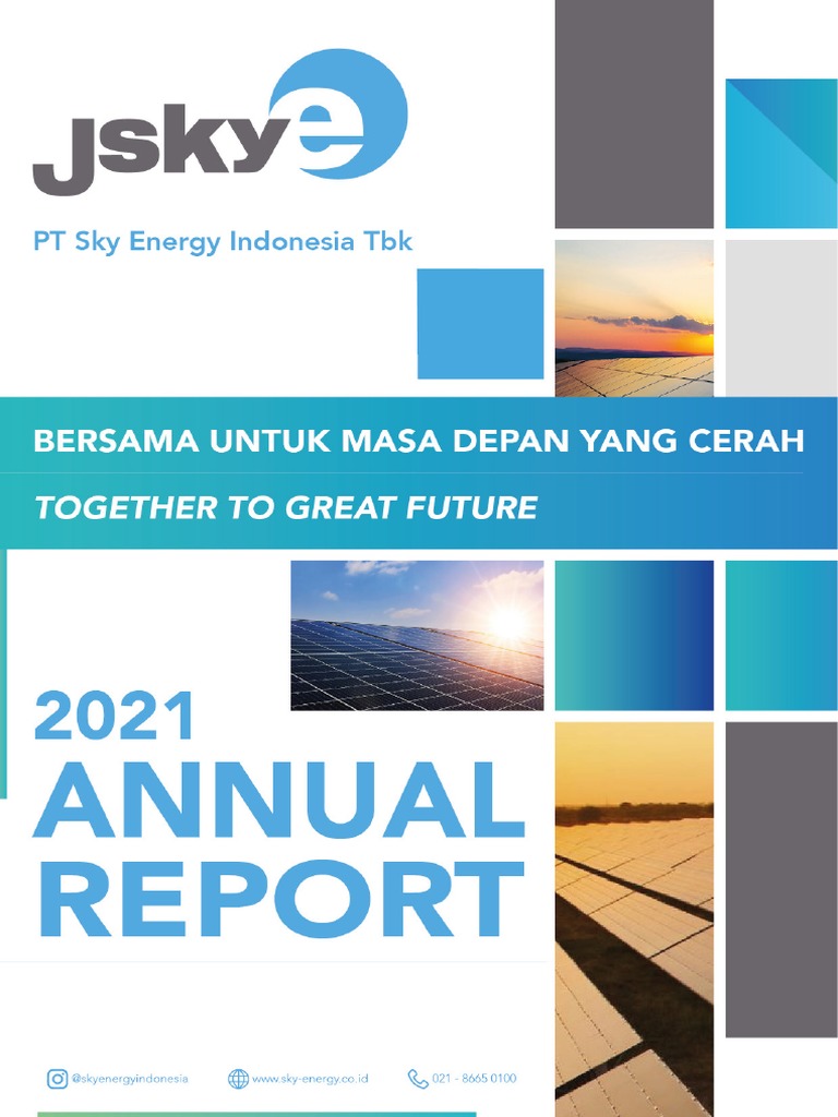 JSKY Annual Report 2021 | PDF | Indonesian Rupiah | Financial Economics