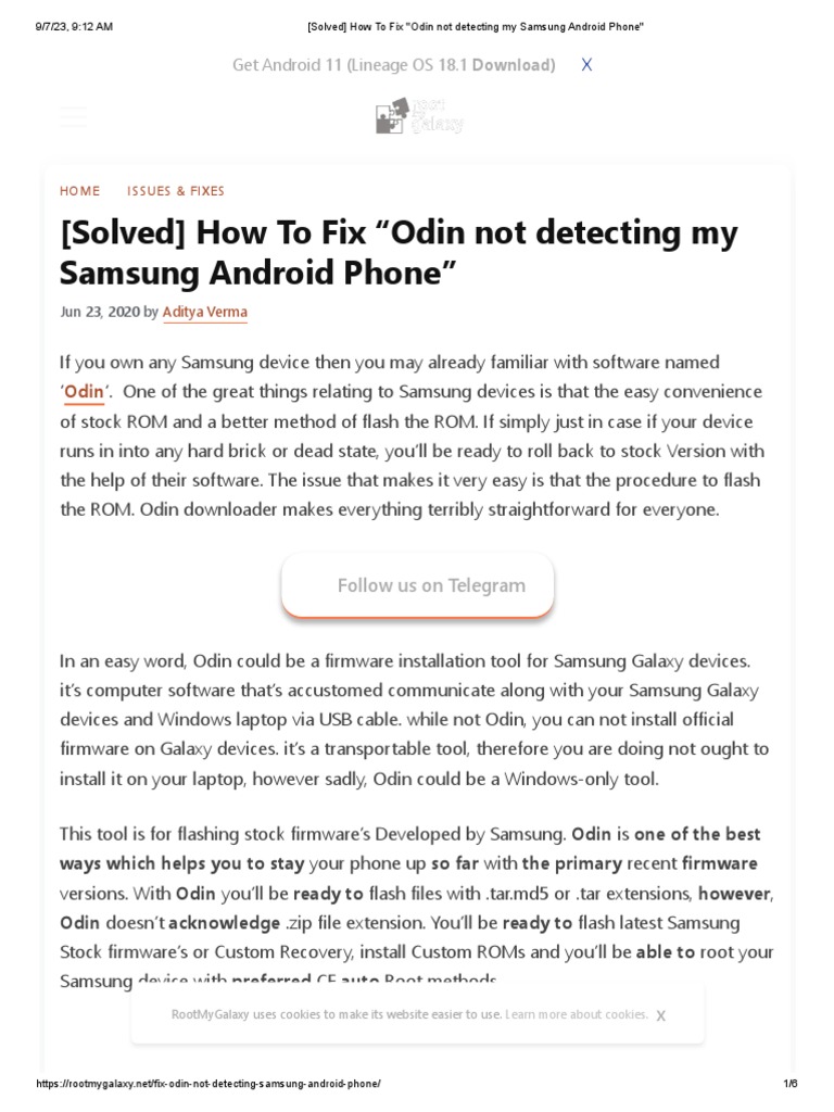 (Solved) How To Fix - Odin Not Detecting My Samsung Android Phone | PDF | Android (Operating ...
