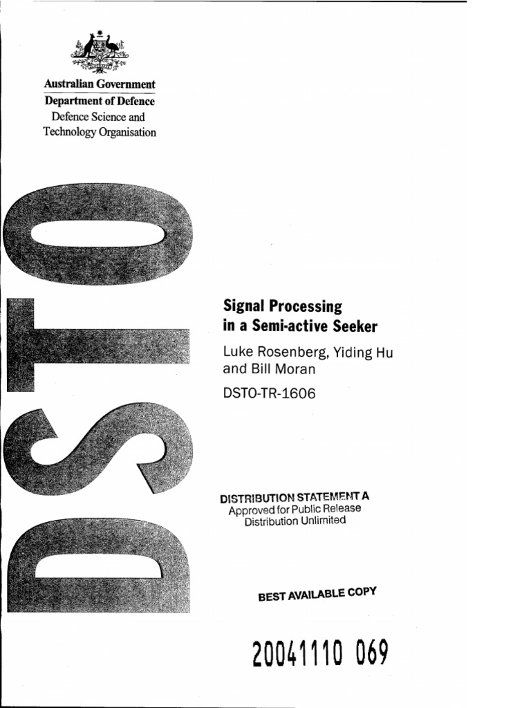 Semi Active Seeker | PDF | Radar | Amplifier