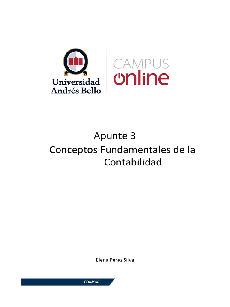 Apunte 03 Conceptos Fundamentales de La Contabilidad | PDF | Contabilidad | normas ...
