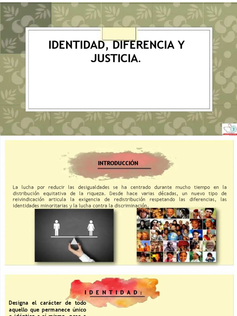 Identidad, Diferencia y Justicia | PDF | Justicia | Crimen y violencia