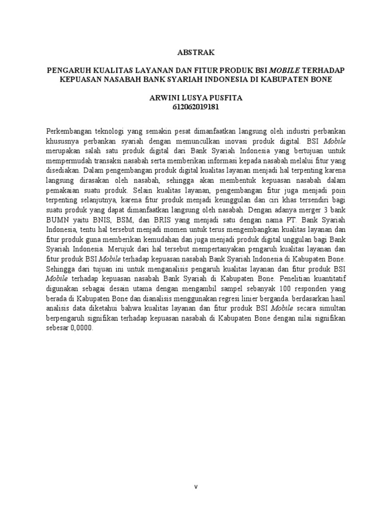 Abstrak Skripsi | PDF | Pengelolaan Keuangan & Uang