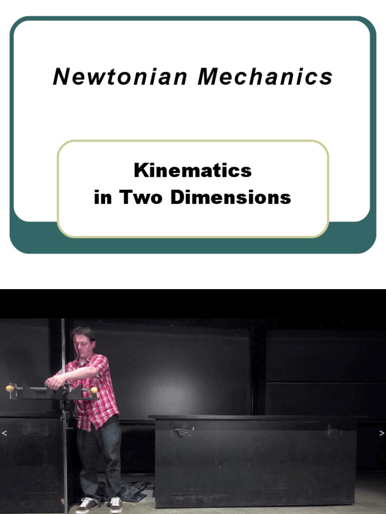2D Kinematics and Projectile Motion | PDF | Spacetime | Temporal Rates