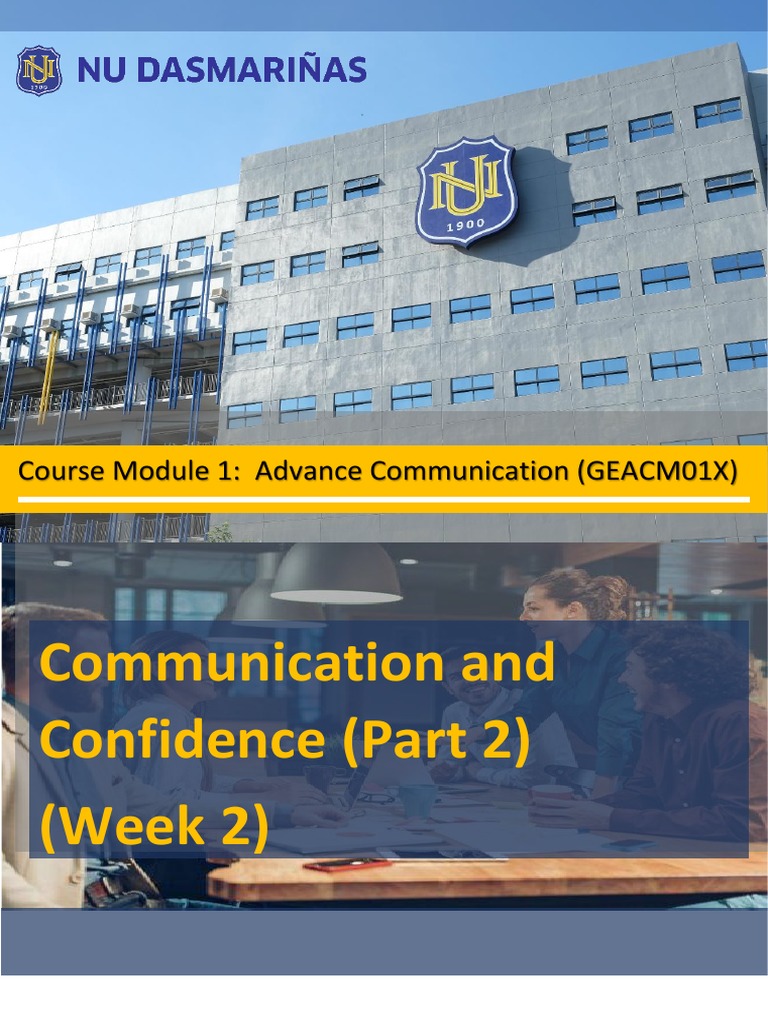 Week 2 Course Pack (Advance Communication) | PDF | Etiquette | Human ...