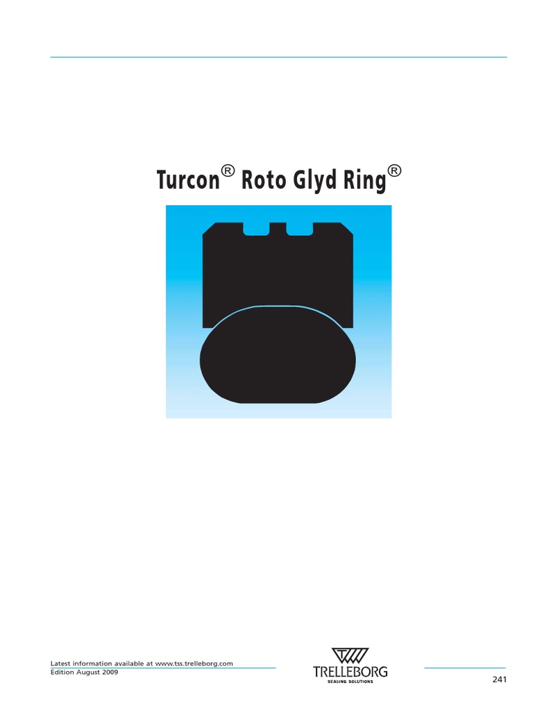 Roto-Glyd-ring Catalogue | PDF | Lubricant | Mechanical Engineering