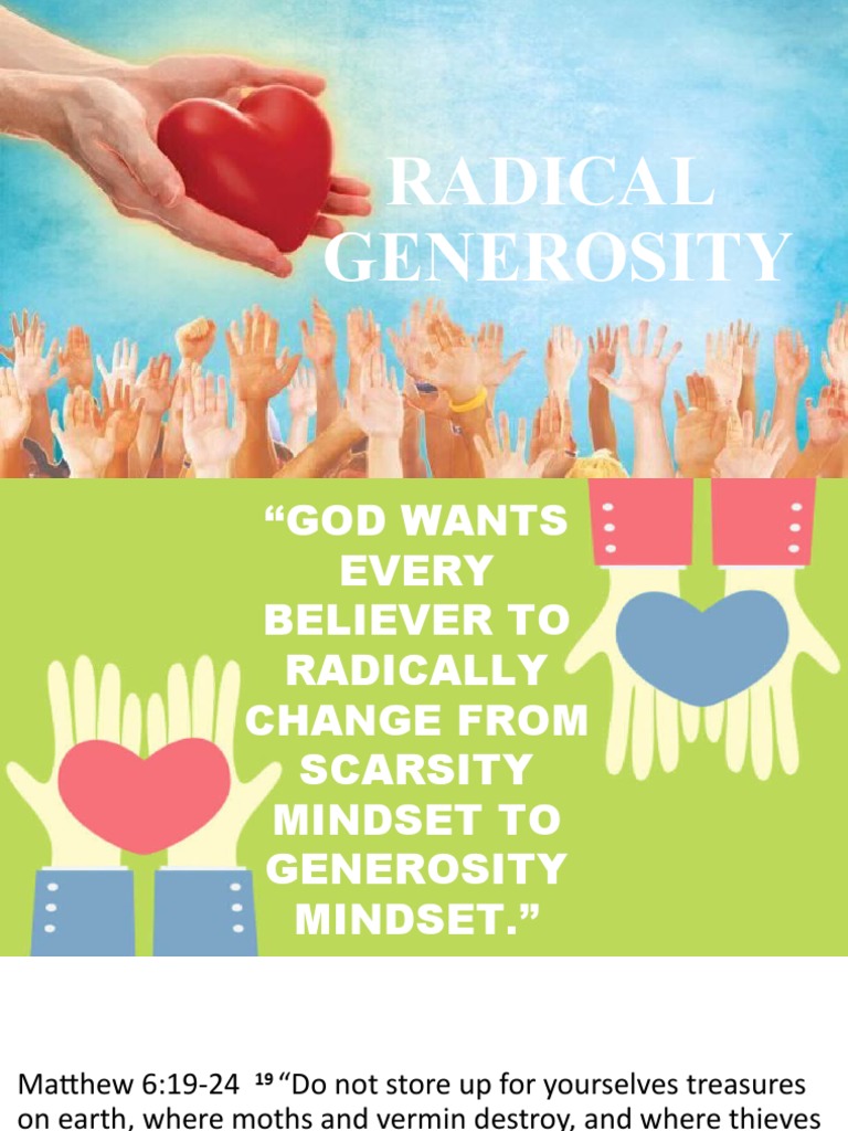 Radical Generosity | PDF | Religious Belief And Doctrine