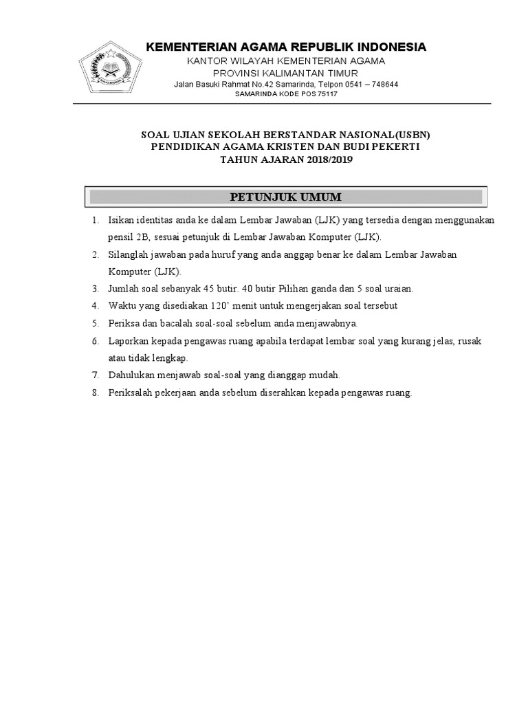 Pend - Agama Kristen | PDF