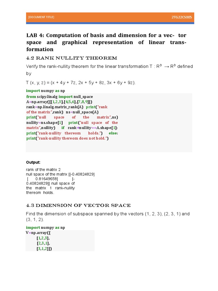 Lab 4 | PDF | Functional Analysis | Mathematical Relations Lab 4 | PDF | Functional Analysis | Mathematical Relations