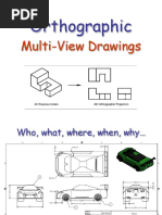 Orthographic Projection Guide | PDF | Teaching Methods & Materials