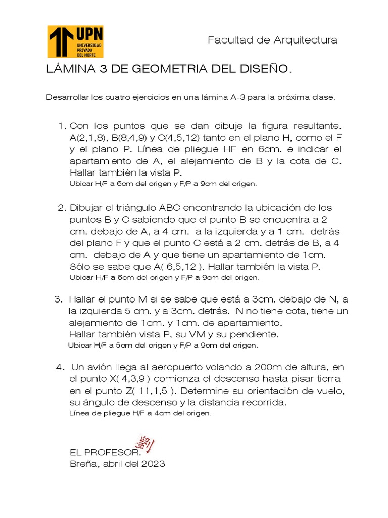 Lamina 3a de Geometria Del Diseño | PDF