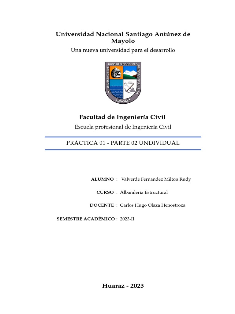 Informe 01 | PDF | Hormigón | Ciencias fisicas