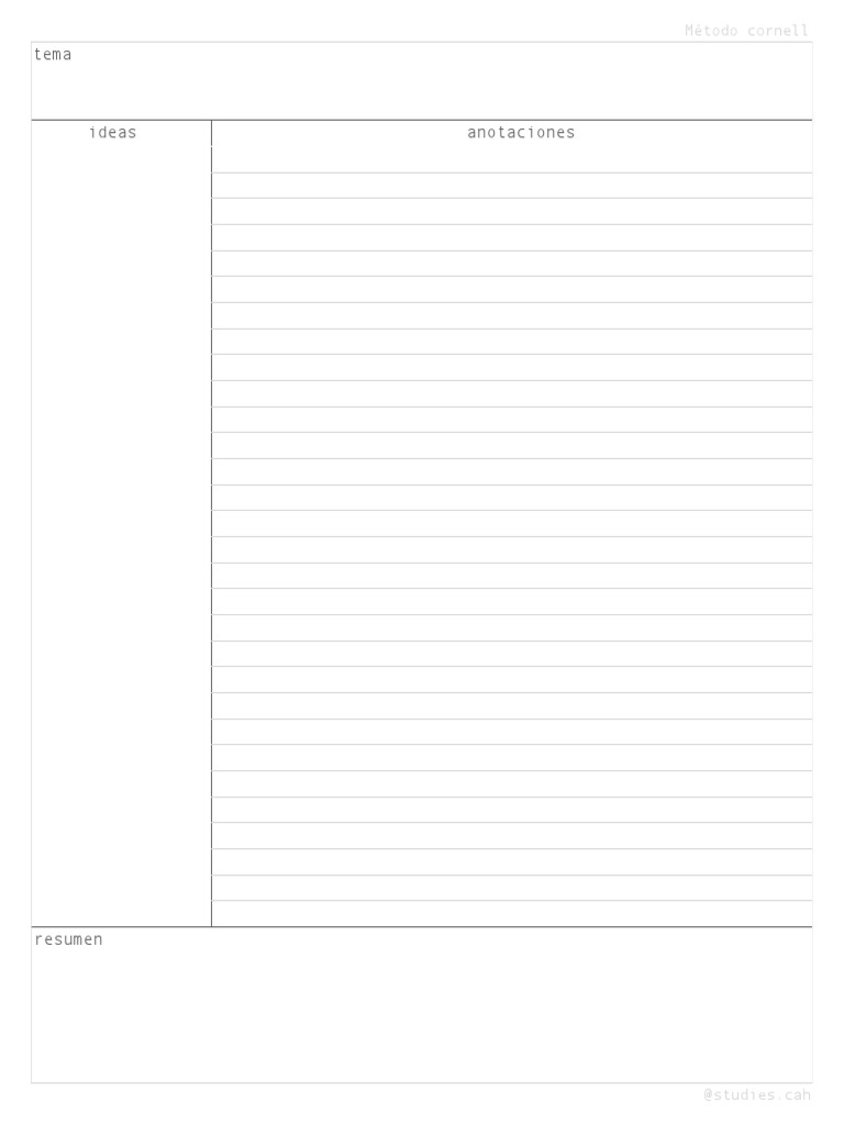 Método Cornell | PDF