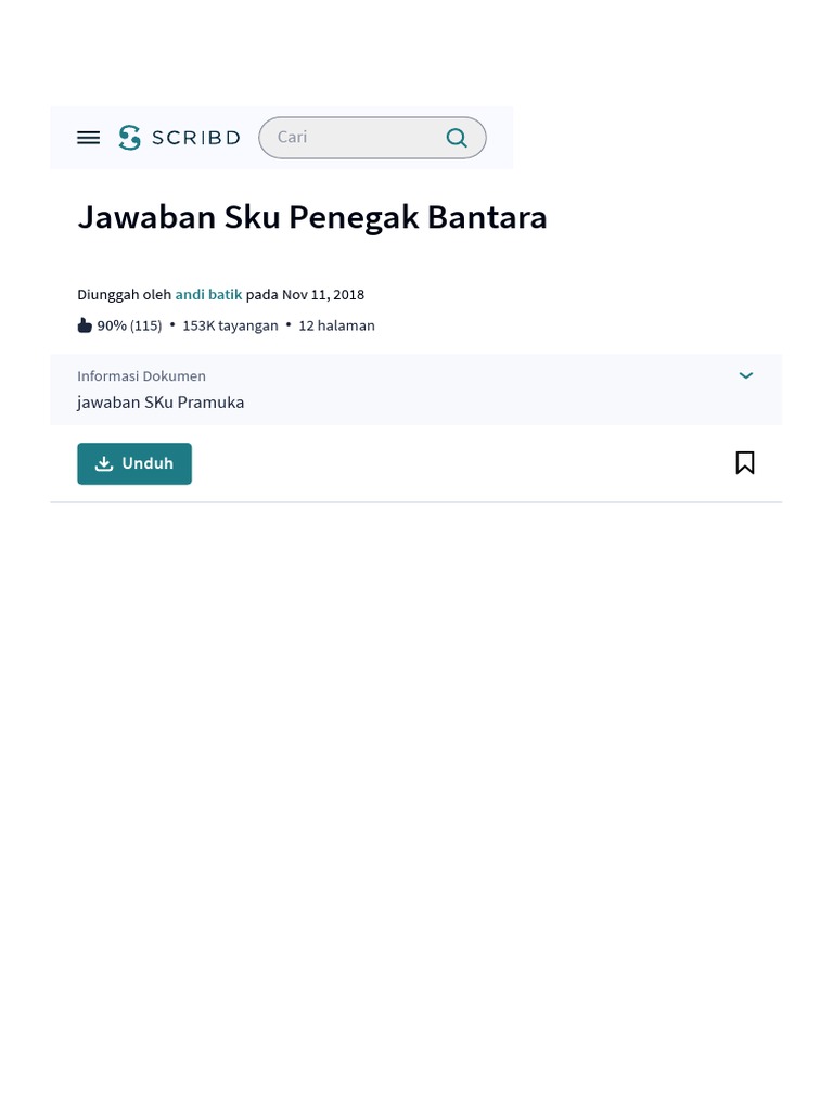 Jawaban Sku Penegak Bantara PDF | PDF
