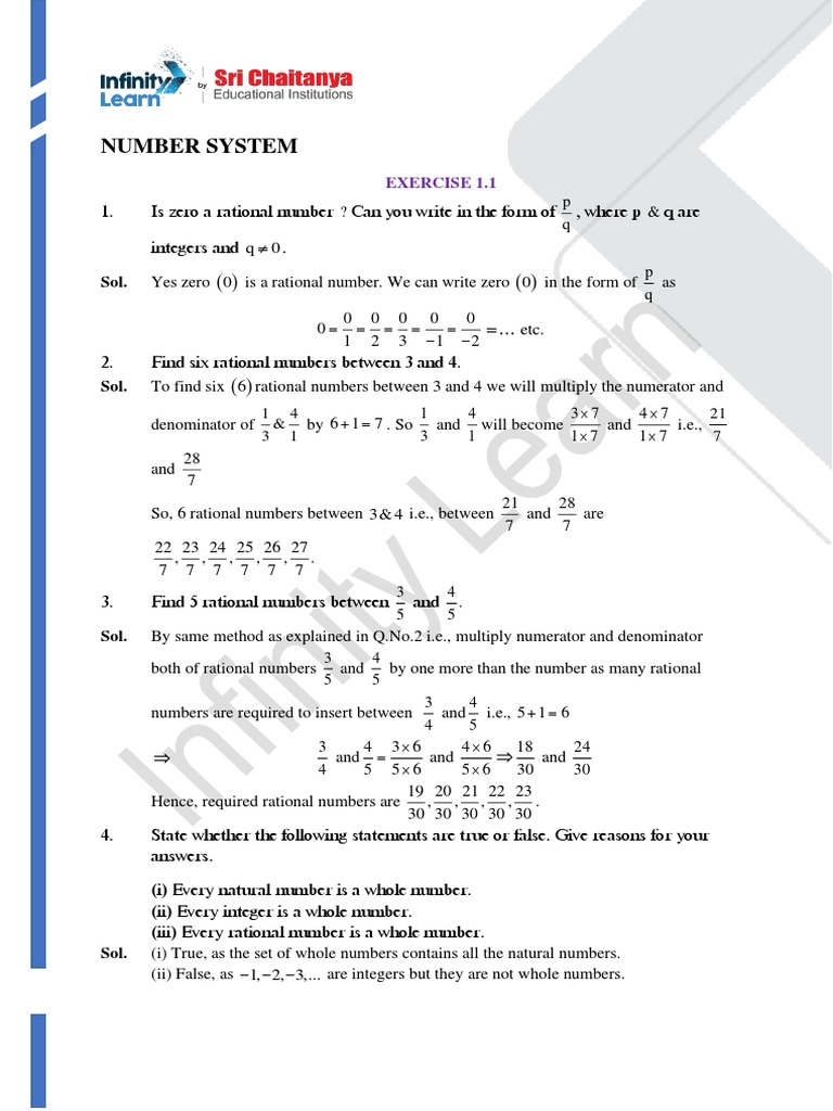 Math NCERT 9 Solution | PDF | Numbers | Real Number