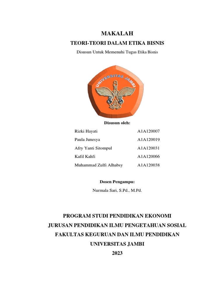Makalah Etika Bisnis Kelompok 1 | PDF