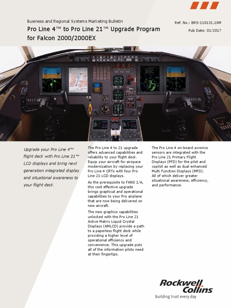 MBPro Line 4 To Pro Line 21 Upgrade Falcon 2000EX BRS110131M | PDF