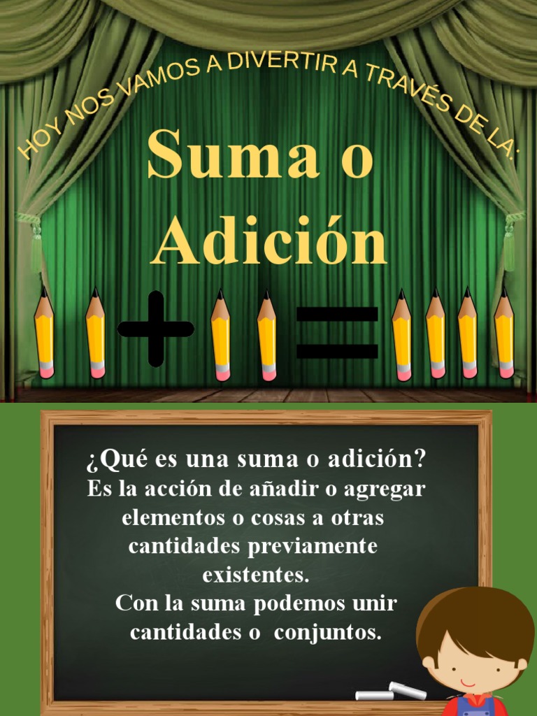 Suma o Adición (Resolver Problemas Simples de Manera Concreta y ...