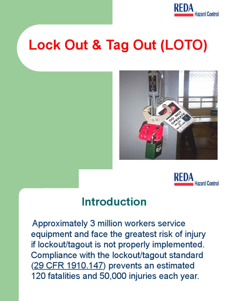 HIDC HSE 006 Lock Out Tag Out (LOTO) Awareness | PDF | Occupational ...