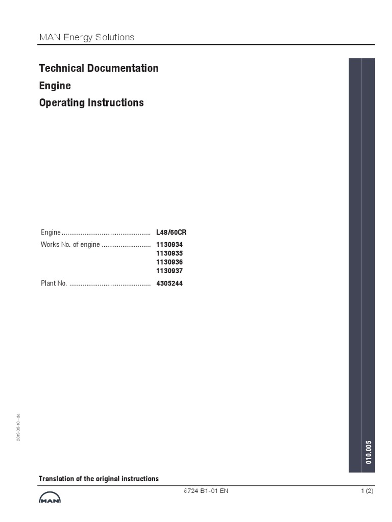 MAN Marine Diesel Engine - en | PDF | Diesel Engine | Engines