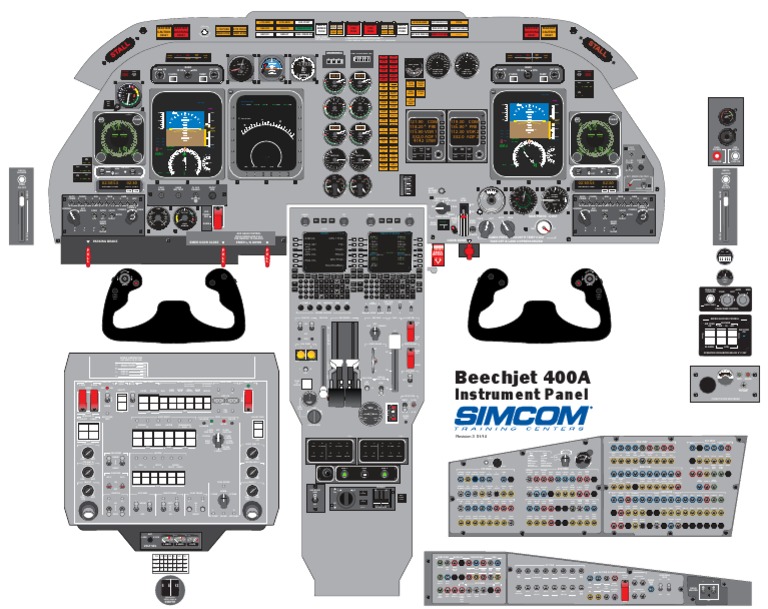 Beechjet 400A_Beechjet 400 Panel Poster Revision 3 01-14.pdf | PDF ...