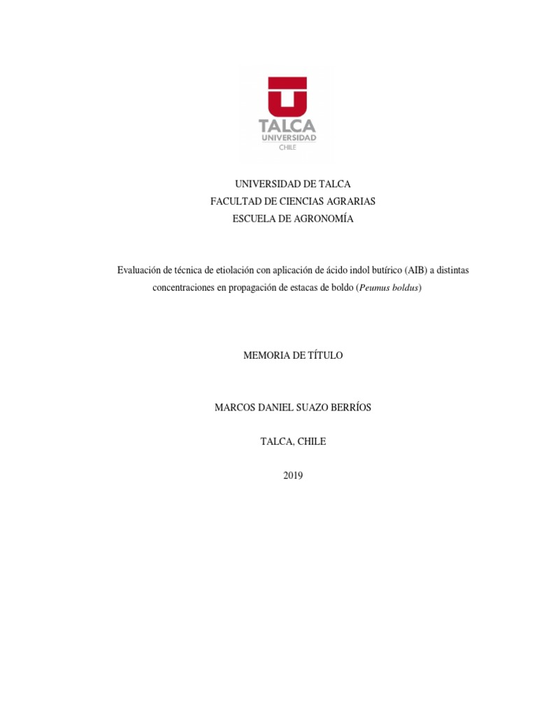 Etiolación y AIB en propagación de boldo | PDF | Tallo de la planta ...