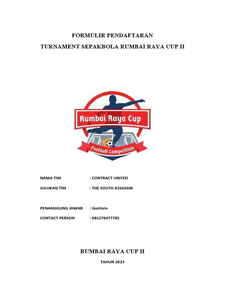 Formulir Pendaftaran RRC II | PDF