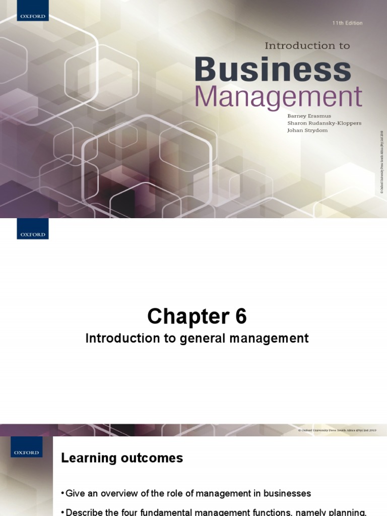 Chapter 6 - Introduction To General Management V1 - 0 | PDF | Decision ...