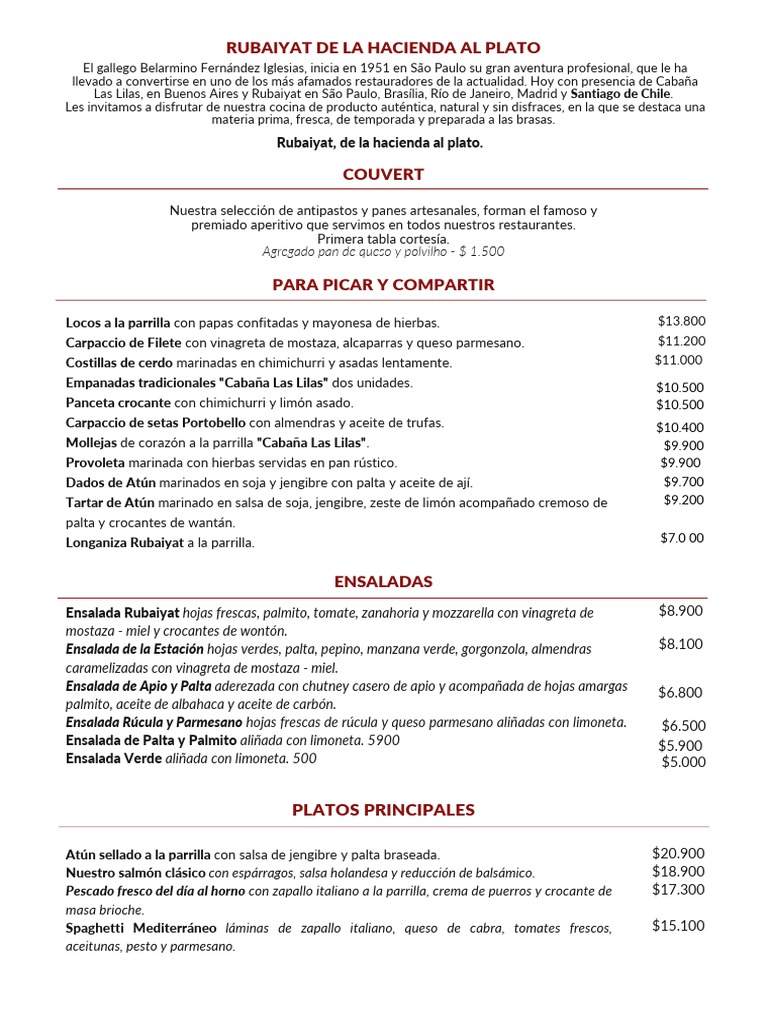 c_rubaiyat_Chile_6q_es | PDF | filete | ensalada