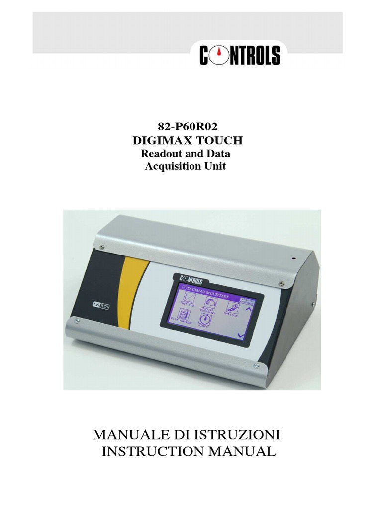 82-P60R02 Digimax Touch: Manuale Di Istruzioni Instruction Manual | PDF ...