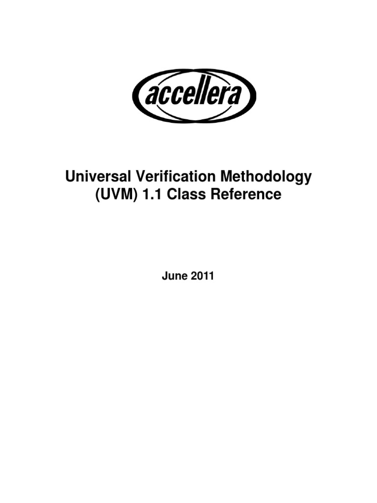 UVM 1.1 Class Reference Final 06062011 | PDF | Class (Computer Programming) | Method (Computer ...