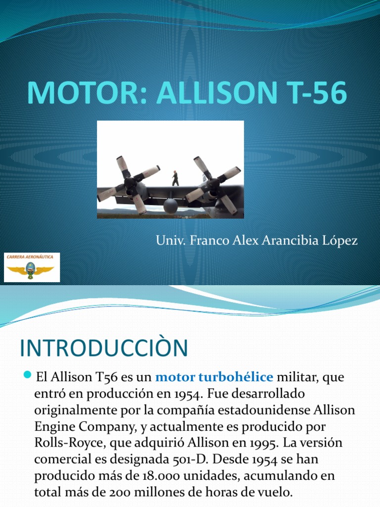 Motor Turbohélice Allison T-56 | PDF