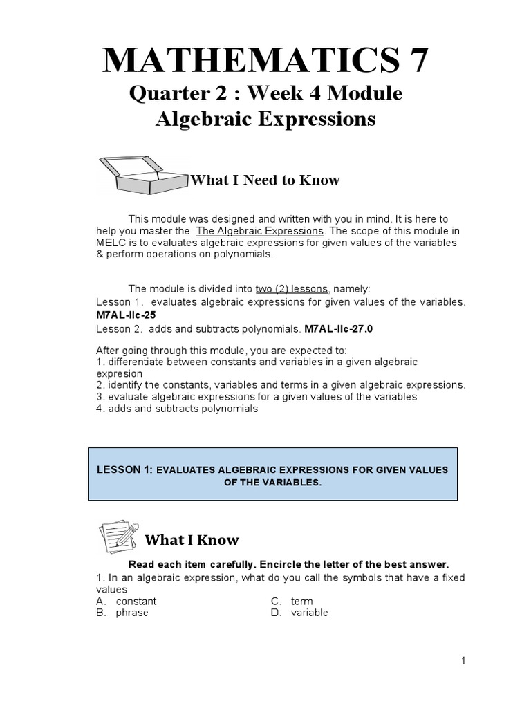 Gr7 Qtr2 Week 4 Module | PDF | Teaching Methods & Materials | Science ... Gr7 Qtr2 Week 4 Module | PDF | Teaching Methods & Materials | Science ...
