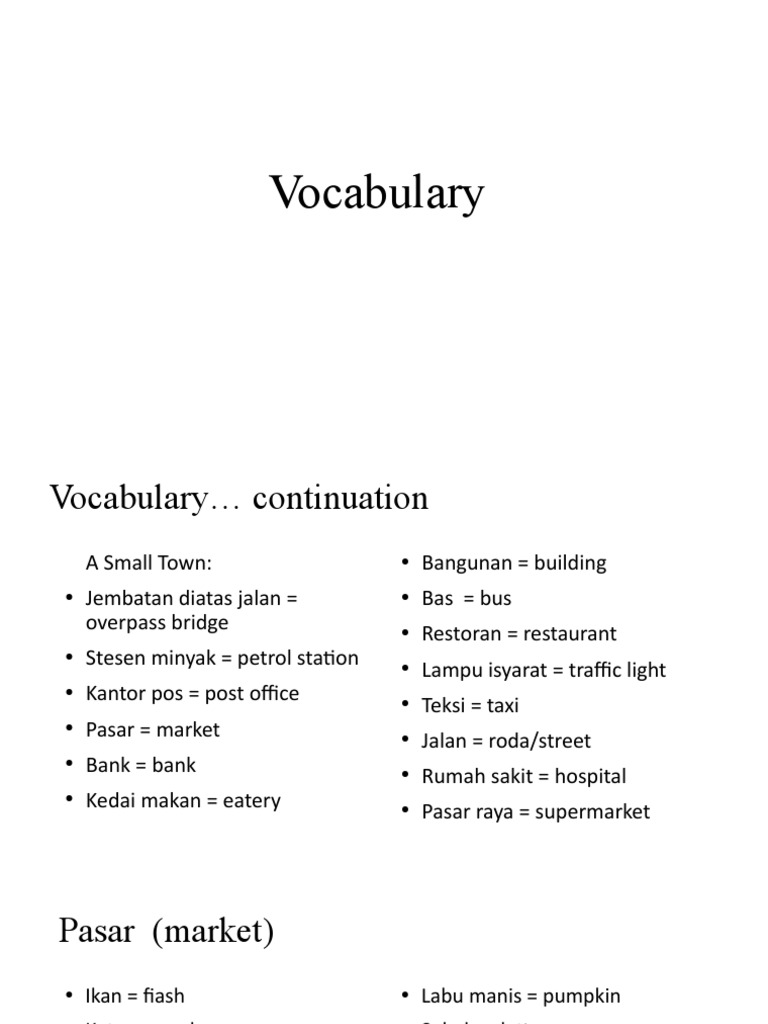 Vocabulary Part 2 | PDF