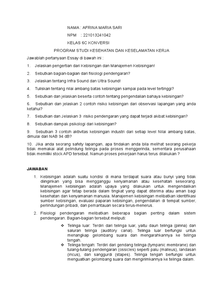 Afrina Maria Sari | PDF | Kesehatan Holistik | Sains & Matematika