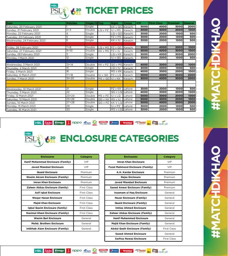 Ticket Prices and Enclosure Categories | Download Free PDF | Forms Of ...