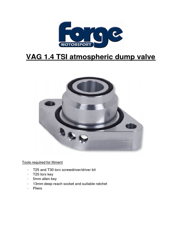 Forge BOV BMW | PDF | Screw | Equipment
