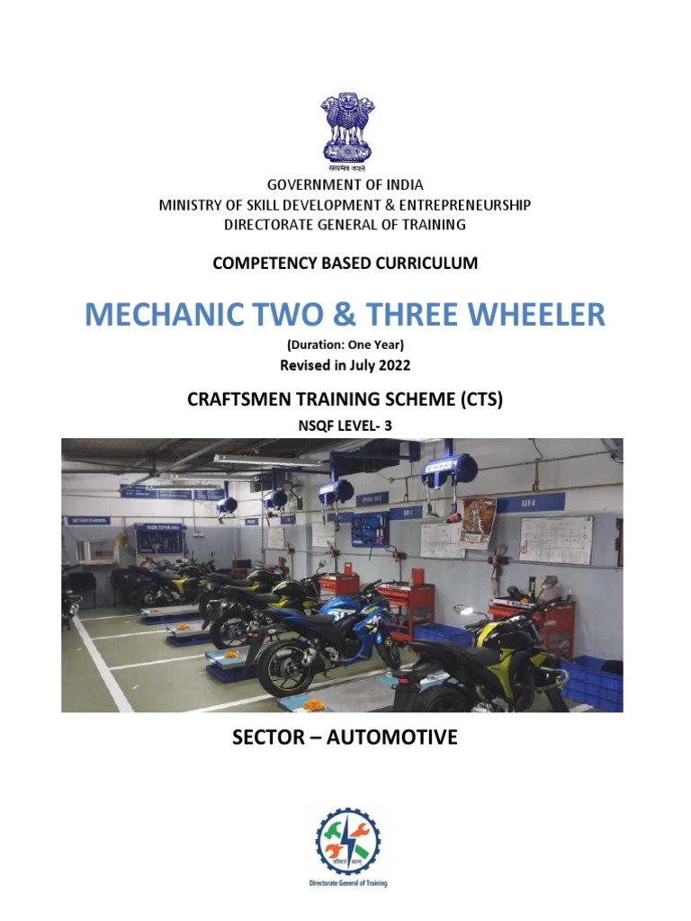 Mech Two - Three Wheeler - CTS2.0 - NSQF-3 | PDF | Welding | Construction
