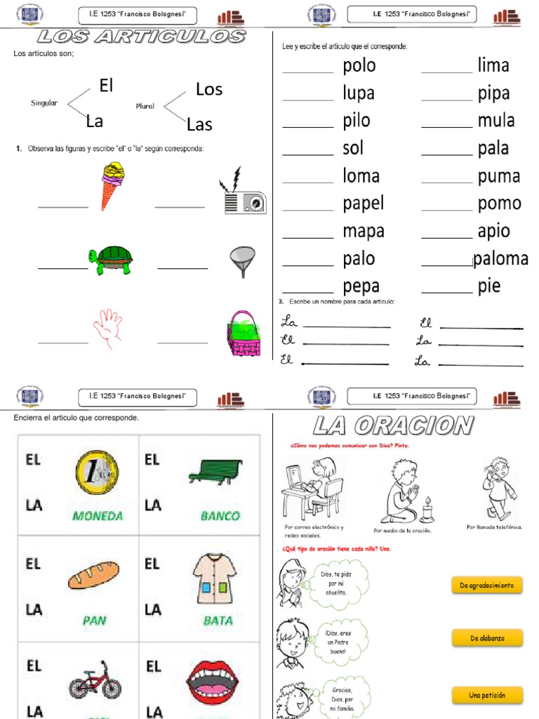 Ficha de Primer Grado | PDF
